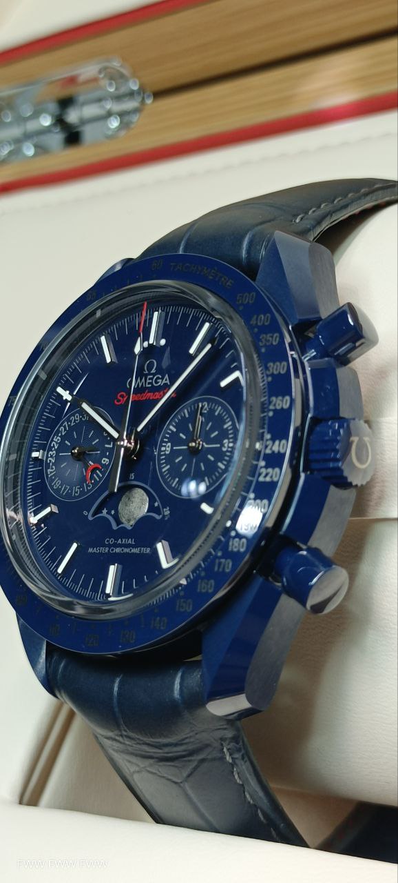 ( Sold )EGA SPEEDMASTER BLUE SIDE OF THE MOON FULL SET BRAND NEW – FWW ...