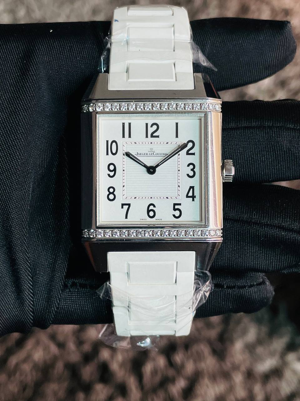 Jaeger-LeCoultre Reverso Squadra Diamonds full set excellent condition ...