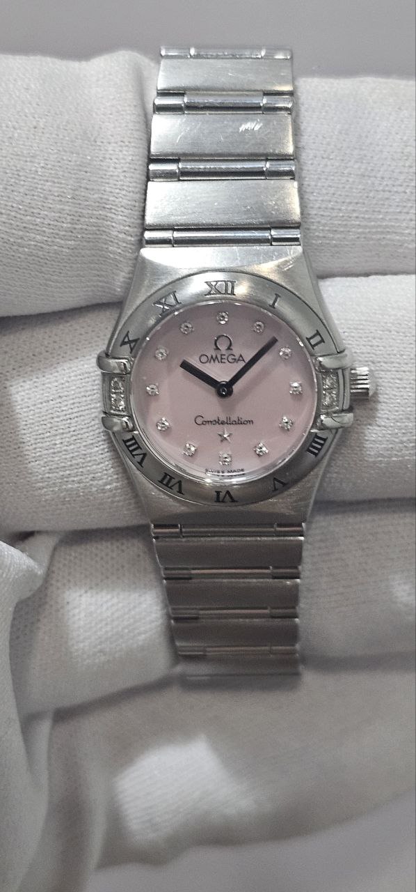 ( Sold ) Omega Constellation ladies Mother of Pearl Pink dial full set ...