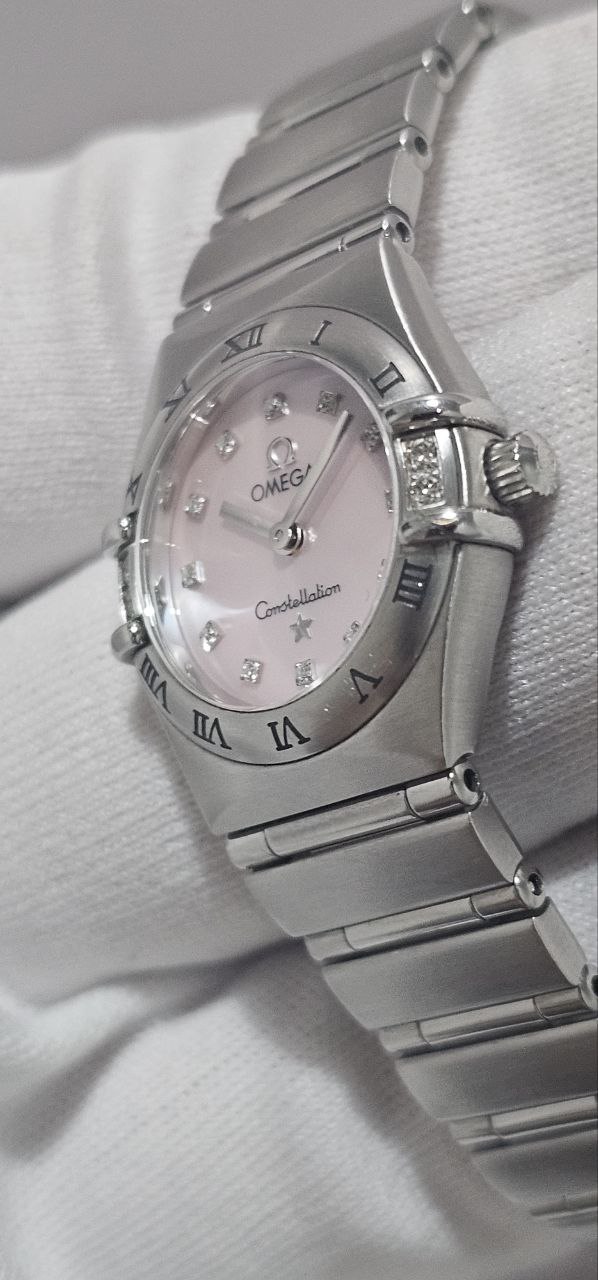 ( Sold ) Omega Constellation ladies Mother of Pearl Pink dial full set ...