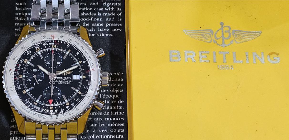 Breitling Navitimer 46 mm Pilot watch GMT A24322 – FWW – Fine Watch ...