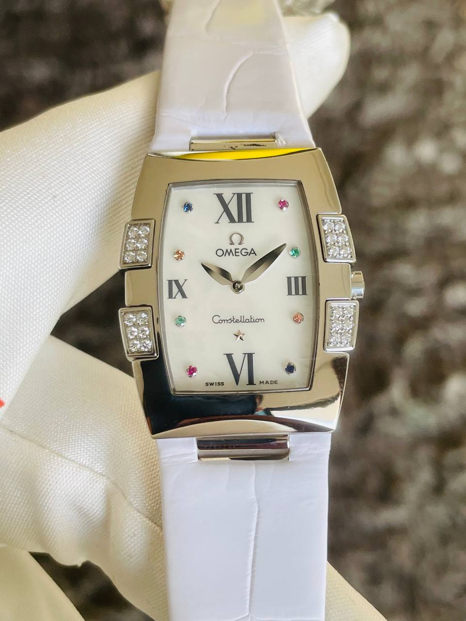 Omega Constellation Quadrella mother of pearl – FWW – Fine Watches ...